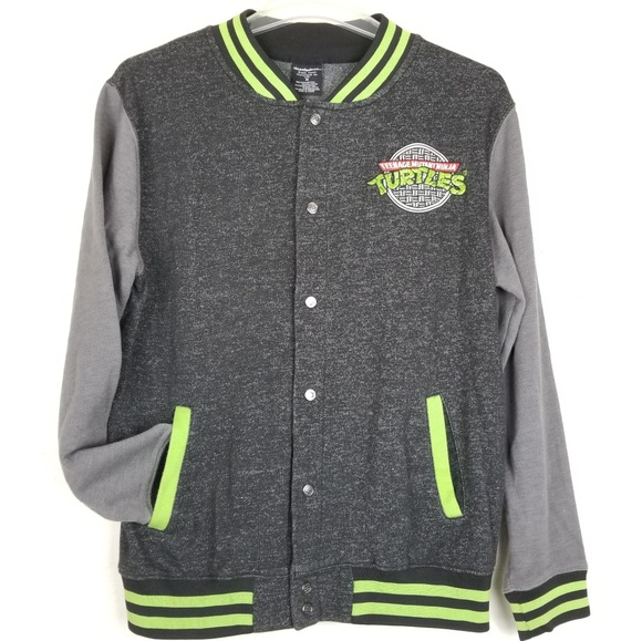 Nickelodeon | Jackets & Coats | Nickelodeon Tmnt Varsity Jacket Sz M ...